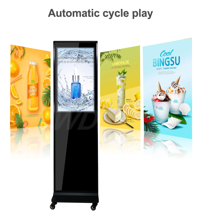 1920x1080 32'' Indoor Portable Digital Signage Display System Movable