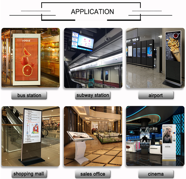 Rechargeable 350 Nits Portable Digital Signage , Battery Powered ...